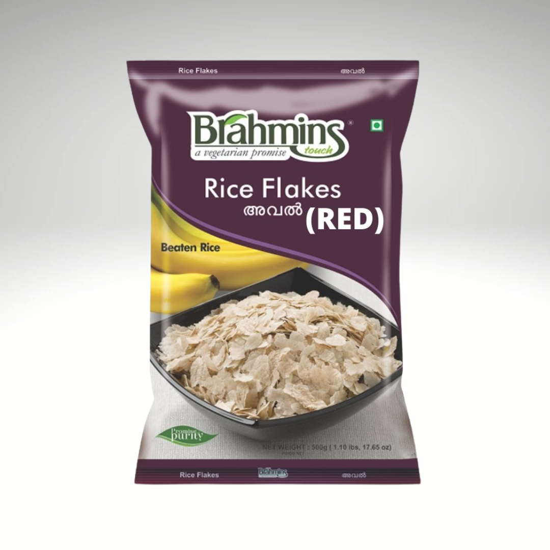 Brahmins Rice Flakes(Red) - Beaten Rice (മട്ട അവൽ) – IndiaMate